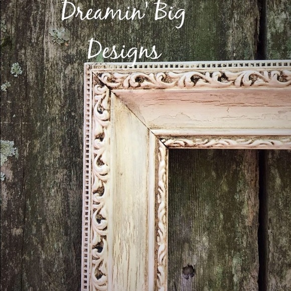 Dreamin’ Big Designs | Accents | Aged Cashmere Hand Painted Open Back ...
